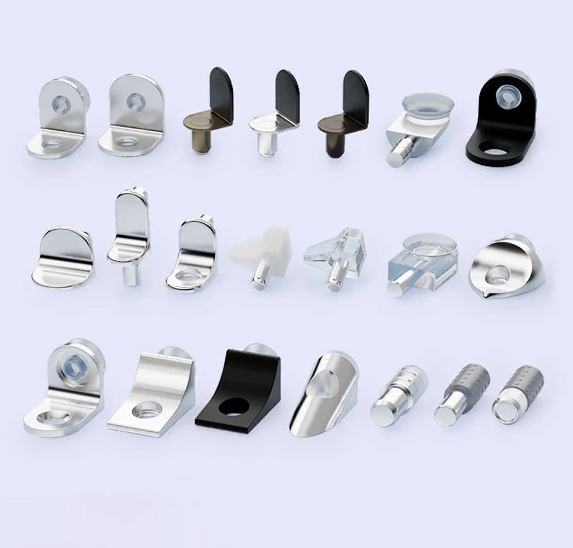 10-50Pcs Shelf Studs Pegs with Metal Pin Shelves Support Seperator ...