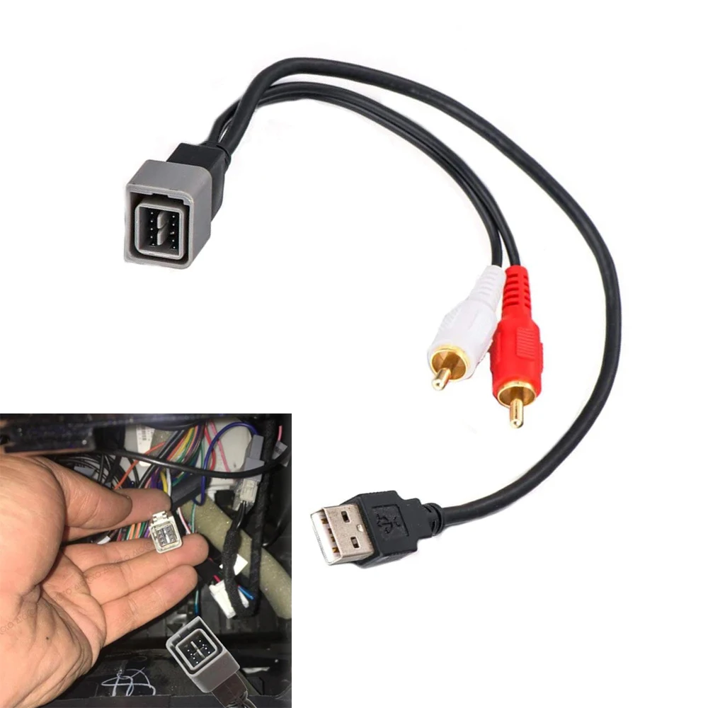 Radio-8-Pin-interface-USB-Port-Input-Retention-Cable-for-Nissan-Car ...