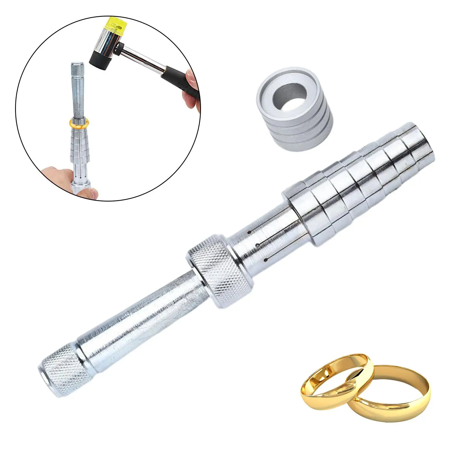 Ring Sizer Enlarger Stick Mandrel Jewelry Making Tools Metal Expander ...