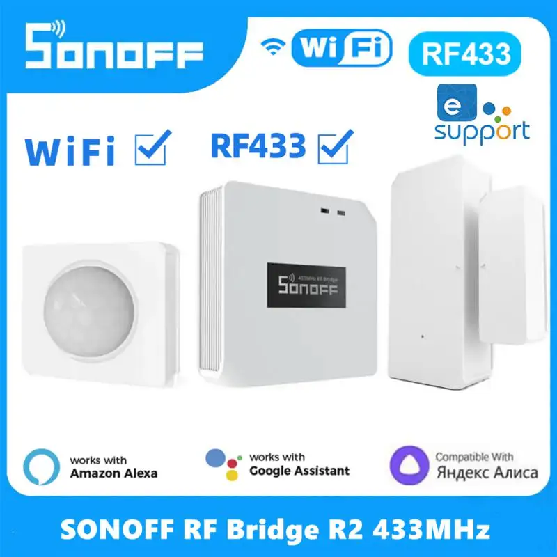 SONOFF-RF-Bridge-433Mhz-Wifi-Wireless-Signal-Converter-Home-Security ...