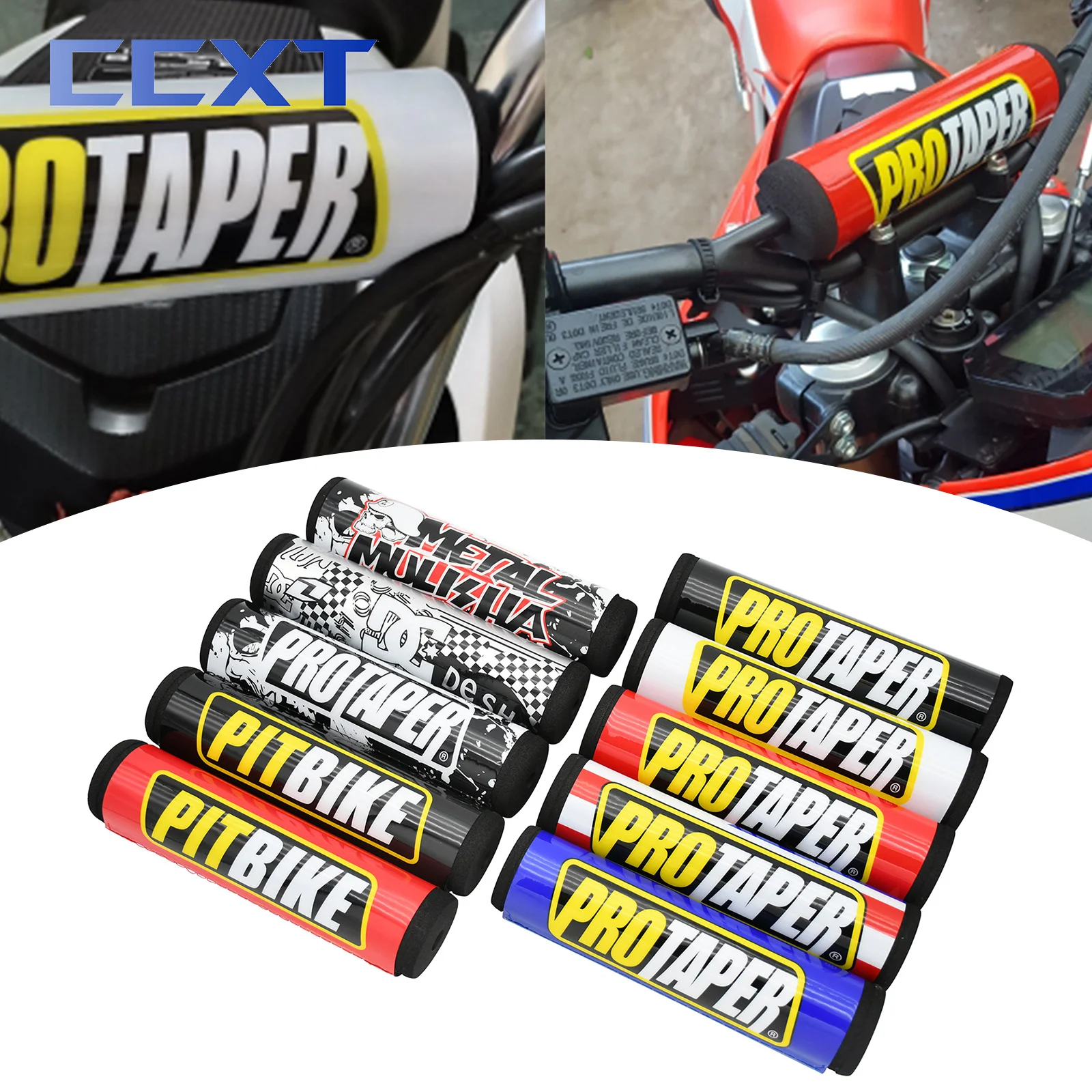 Motorcycle-Pro-Taper-200mm-Round-Handlebar-Pad-7-8-For-Suzuki-Honda ...