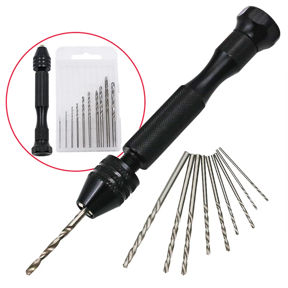 10-33pcs-0-3-3-4mm-Mini-Micro-Drill-Bit-Set-Aluminum-Hand-Drill-Model ...