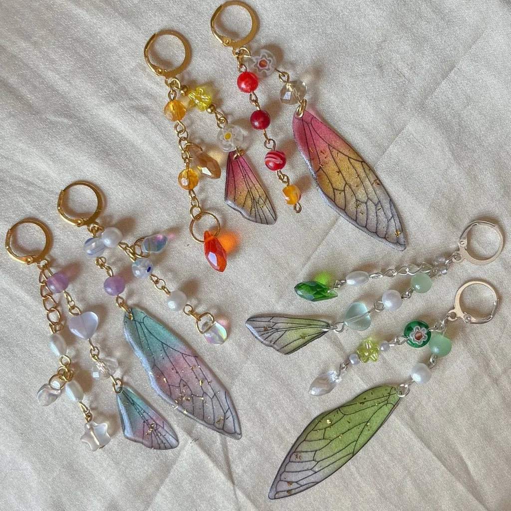 Cottage Core Fairy Hollow Earrings, Cottagecore Jewelry, Witchy ...