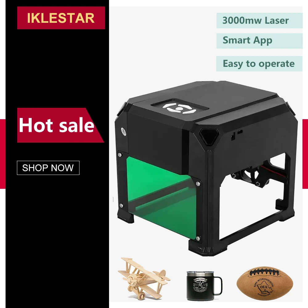 3000mw-Laser-Engraver-CNC-3w-Mini-Laser-Engraving-Machine-DIY-Logo-Mark ...
