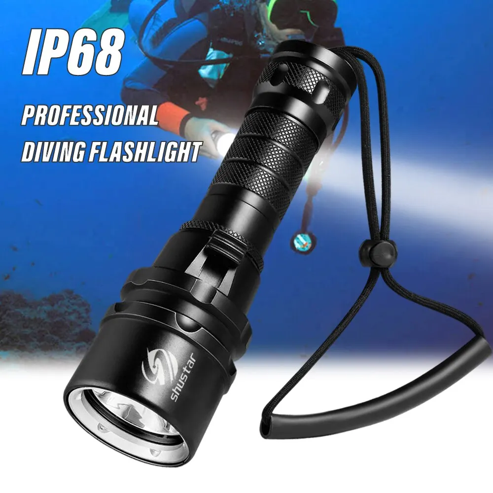 Linterna de buceo de alta potencia, luz de buceo profesional con ...