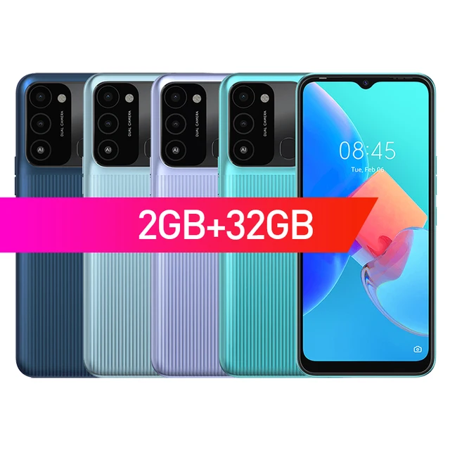 Original TECNO SPARK Go 2022 Smartphone Helio A22 Mobile Battery 5000mAh Phones 2+32GB 6.52HD+D ...