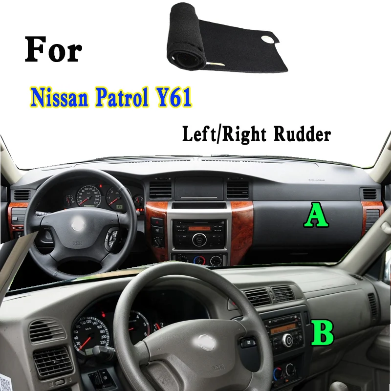 For Nissan Patrol ST Y61 V Pickup Car-Styling Dashmat Dashboard Cover ...