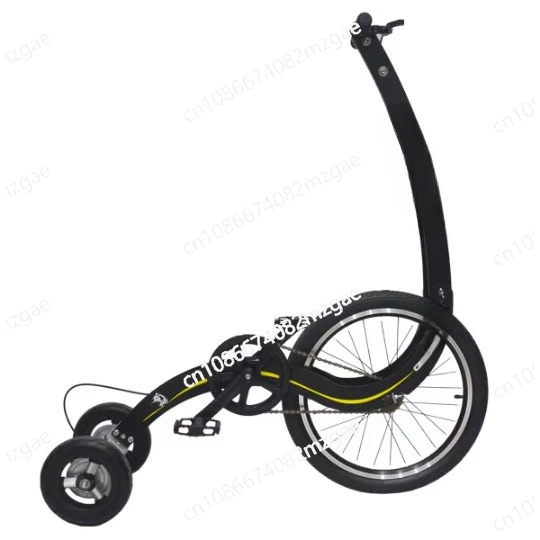Folding Exercise Bike with Stand Up Half Bike without Seat, Portable ...