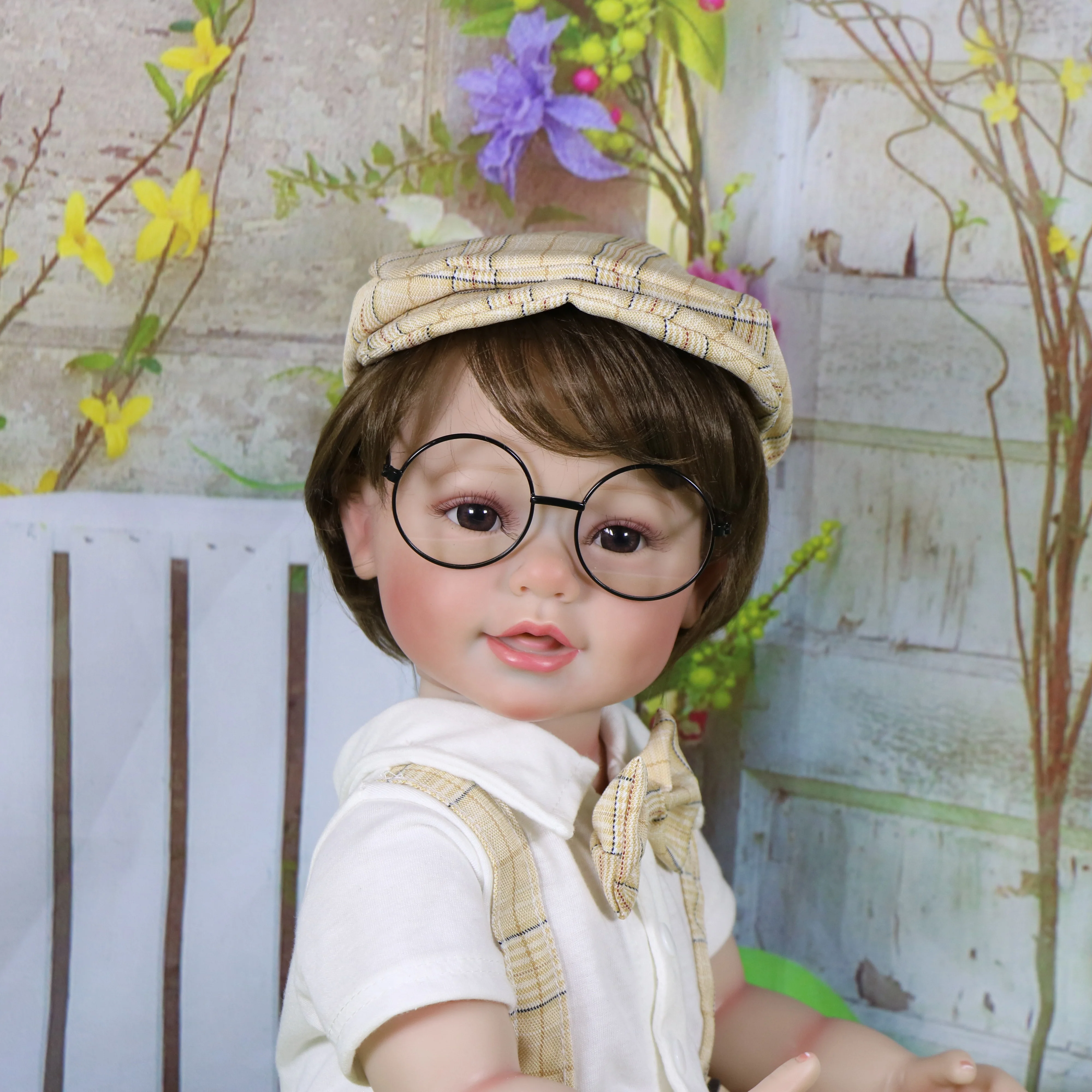 Realistic-Reborn-Baby-Doll-22-inch-doll-Brown-Rooted-hair-Brown-eyes ...