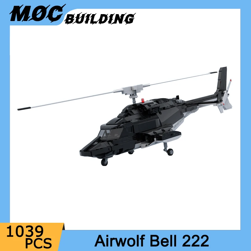 Moc-Building-Blocks-Airwolf-Bell-222-Helicopter-Model-Special-Ops ...