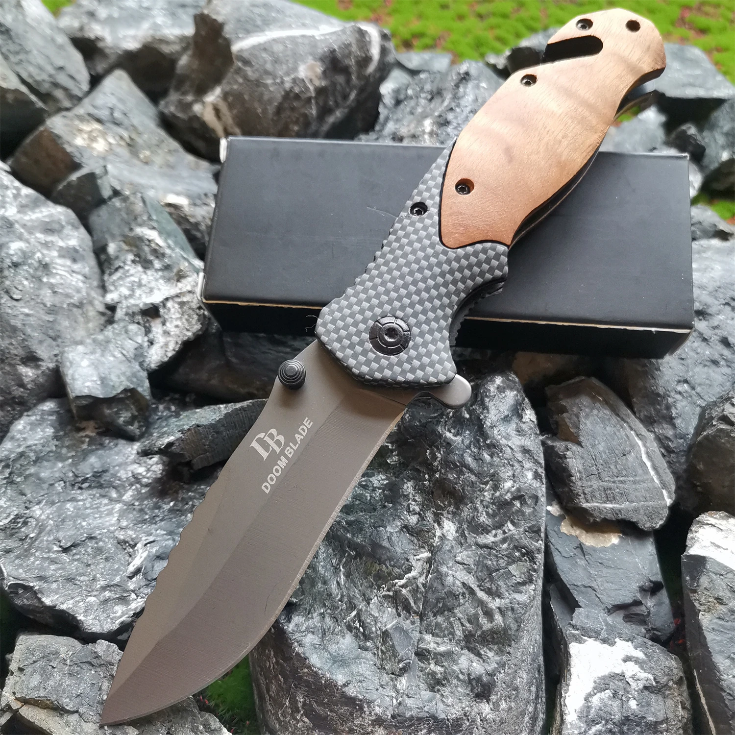 Outdoor-Hunting-Folding-Knife-Camping-Survival-Self-defense-Knife ...