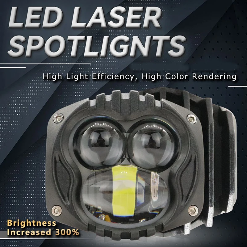 LED-Spotlight-Fog-Lamp-Headlight-Lens-Flush-Mount-Work-Light-Square ...