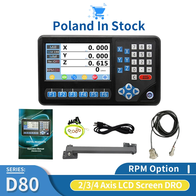 3 Axis Dro ,2 Axis Dro,4 Axis dro with RPM Function support Multi ...