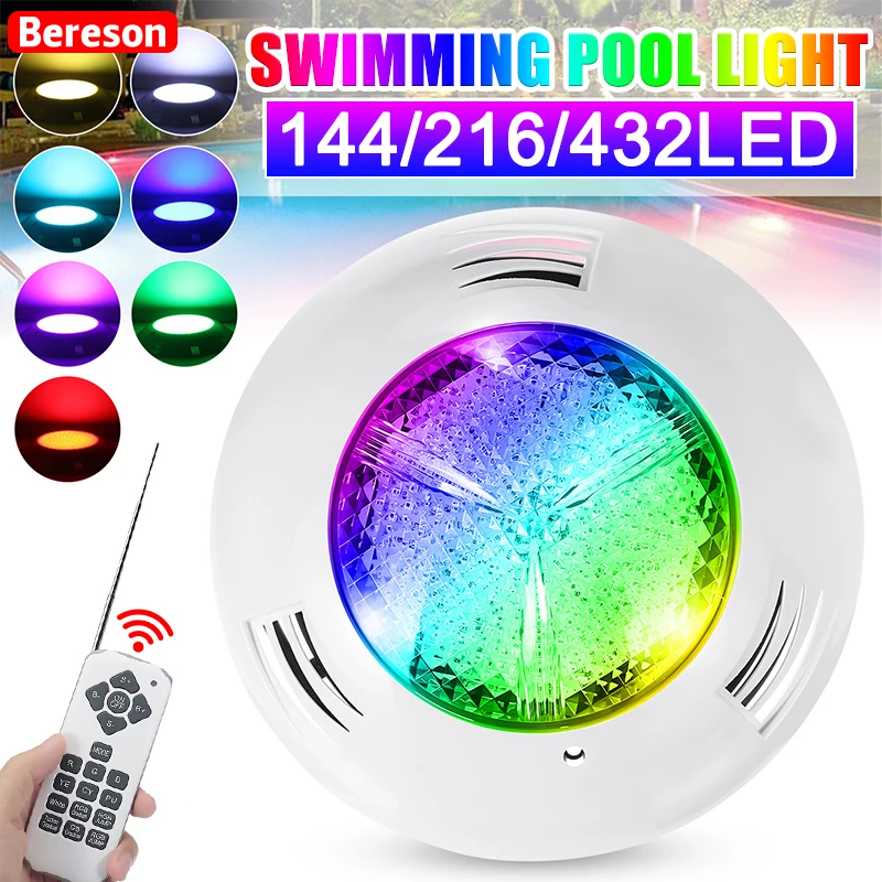 65/45/36W LED Underwater Swimming Pool Lights AC12V RGB Color Changing IP68 Waterproof Lamp with ...