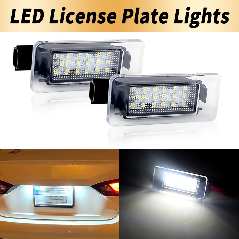 2Pcs Canbus LED License Number Plate Light For Nissan Serena C27 Altima ...