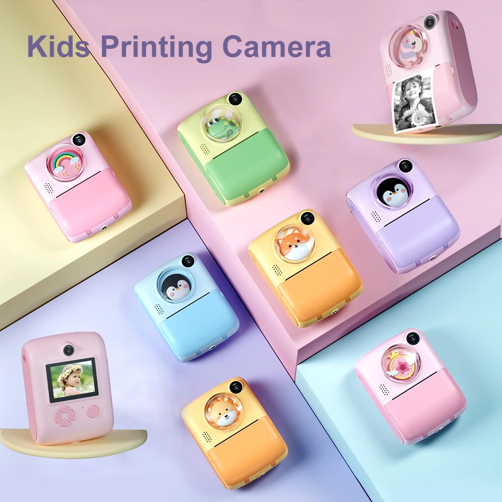 Diy Kid Instant Print Camera Thermal Printing Camera 1080p Digital ...