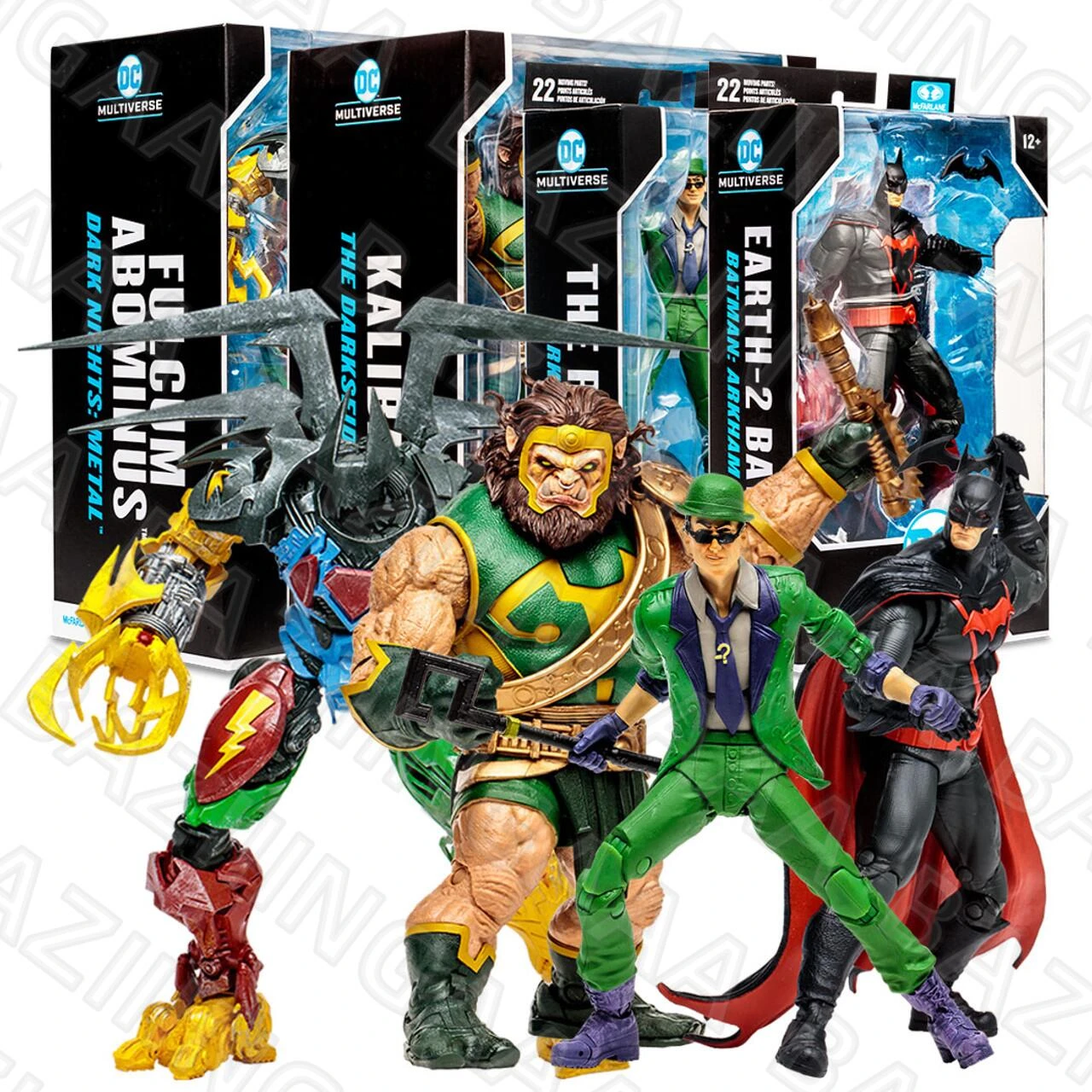 McFarlane Toys Earth 2 Batman/The Riddler/Kalibak/Fulcum Abominus (DC ...