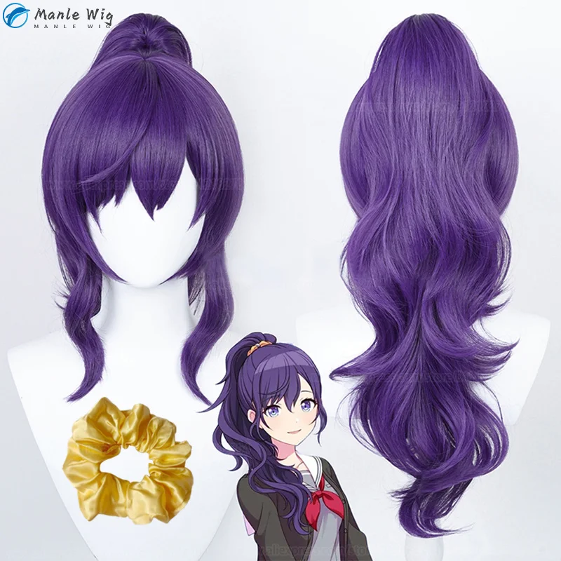 Anime-Asahina-Mafuyu-Wig-Cosplay-61cm-Dark-Purple-Ponytail-Heat ...