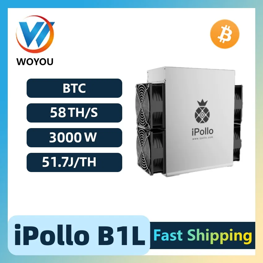 Used-iPollo-B1L-58TH-s-Bitcoin-Crypto-BTC-Mining-Machine-Asic-Miner ...