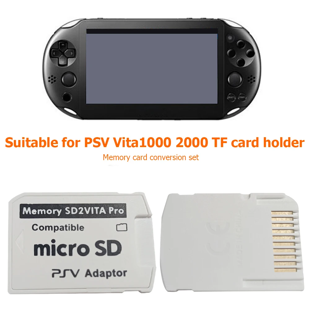 SD2VITA Memory Card Adapter System TF Card SD Card Holder Fit para PS Vita PSV 1000 2000 3.65 1 10Pcs AliExpress