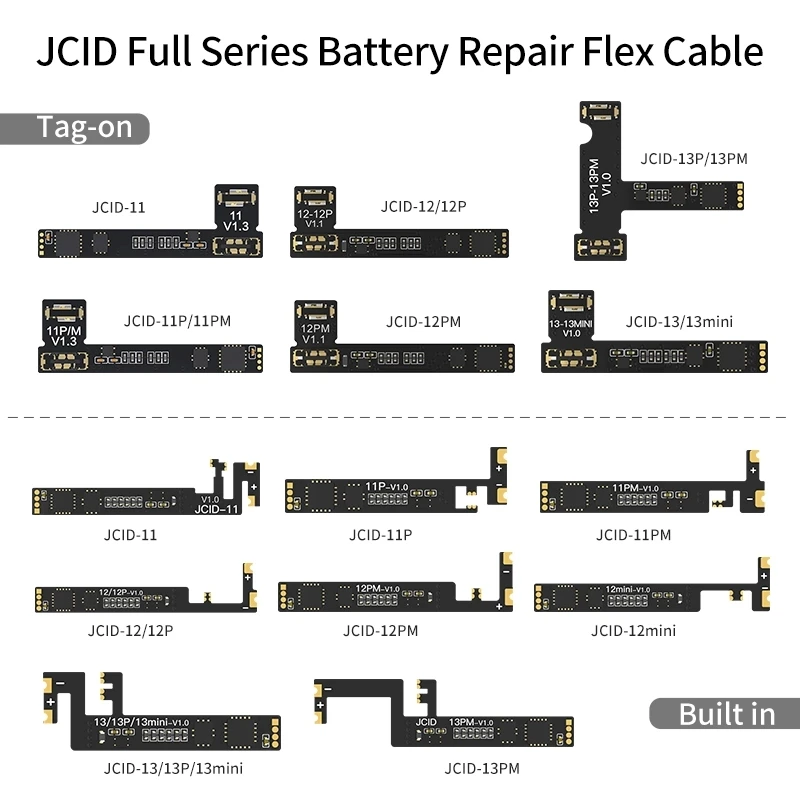 JCID JC V1SE Original Battery Repair Flex For iPhone 11 12 13 Pro Max ...