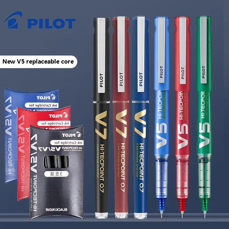 Pilot-Refillable-V5-V7-Rollerball-Pens-Office-Supplies-Gel-Pens-0-5mm-0 ...