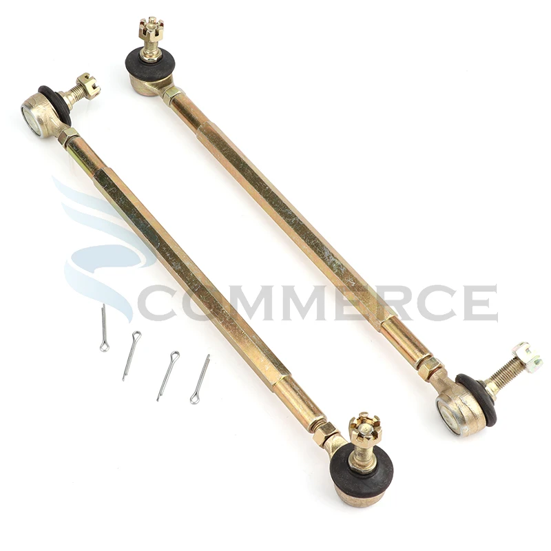 1Pair M10-M10 270mm 280mm 290mm 300mm 310mm 320mm 330mm ATV Tie Rod Kits Fit Ball Joint for ...