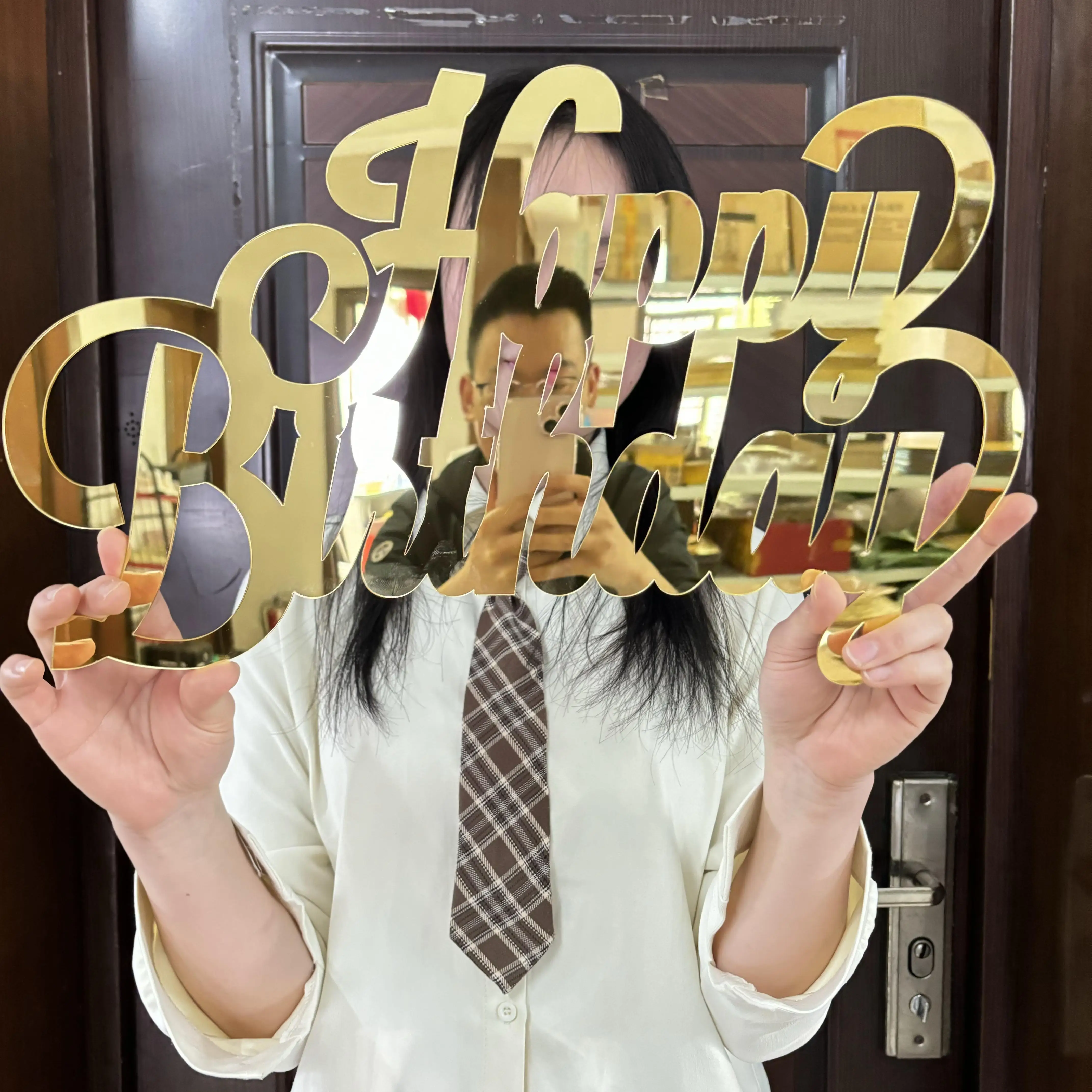 Happy-Birthday-Wooden-Name-Sign-Laser-Cut-Acrylic-Mirror-Gold-Wall ...