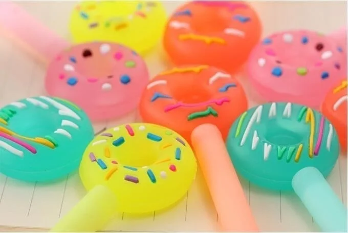 STYLO,Rose-Black--stylo à donuts mignon Kawaii, 1 pièce, papeterie ...