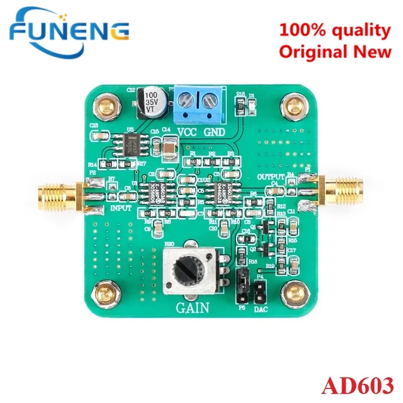 AD603-Adjustable-Gain-Amplifier-Module-AGC-DA-Voltage-Controller-Board-Tunable-Gain-Input ...