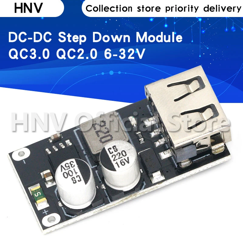 Qc3.0 Qc2.0 Usb Dc-dc Buck Converter Charging Step Down Module 6-32v 9v 12v 24v To Fast Quick ...