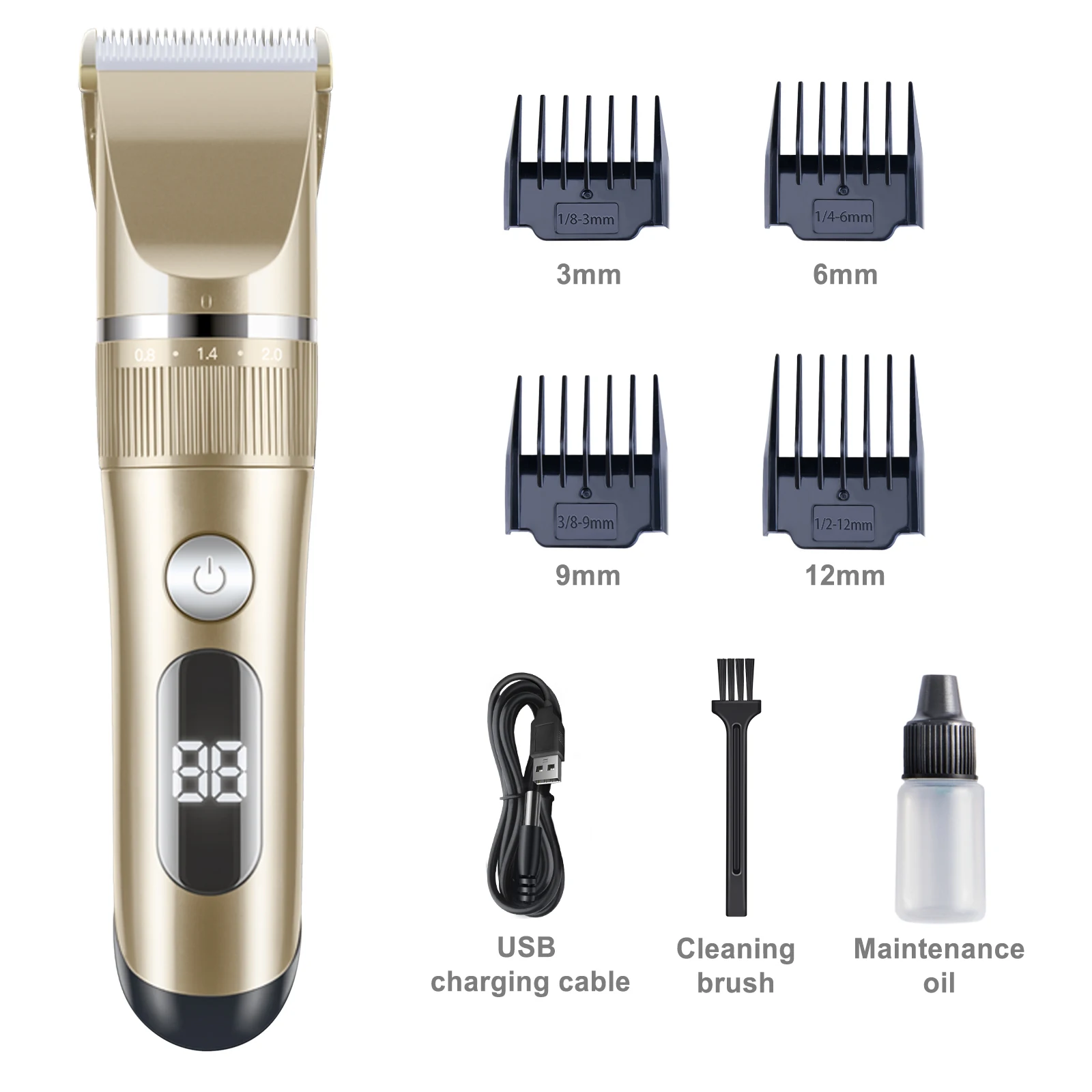 100-240V-Waterproof-Professional-Balding-Hair-clipper-Electric-Hair ...