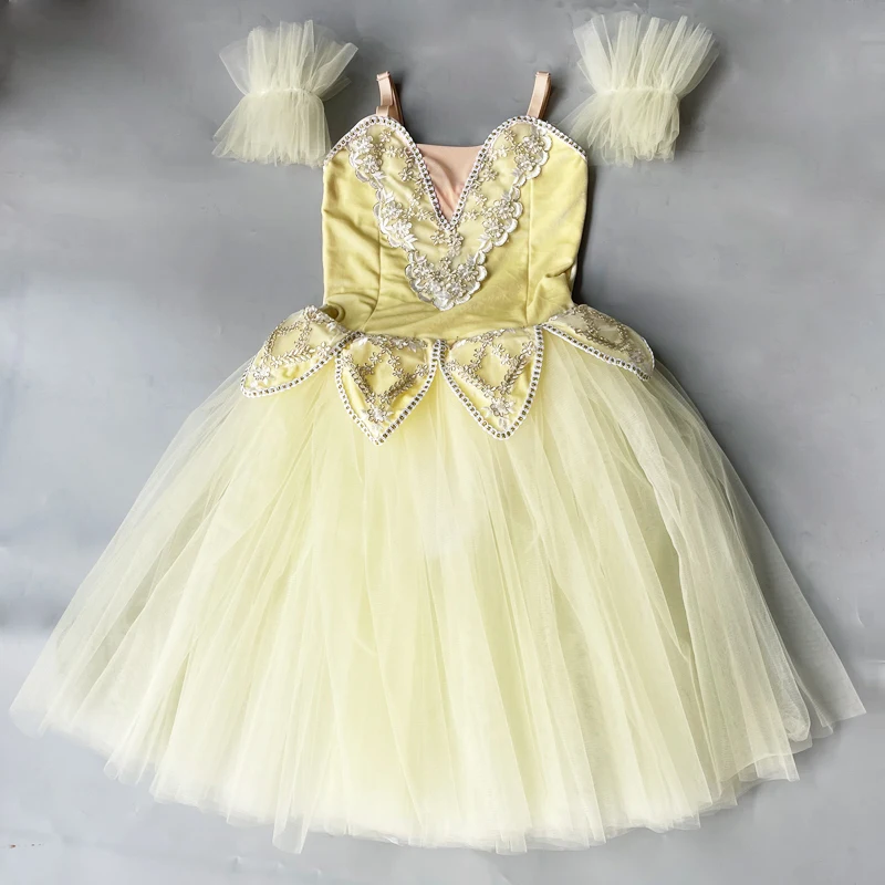 Girls-Ballet-Skirt-Long-Dance-Dress-For-Children-Women-Performance ...