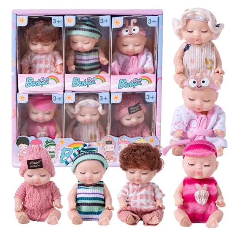 6-8Pcs-Set-Sleeping-Mini-Baby-Dolls-Reborn-Lifelike-Cute-Adorable-Dolls ...