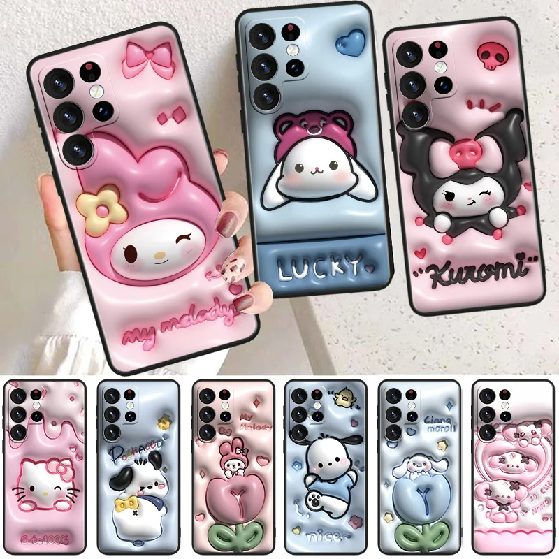 3D Visual Effect Hello Kitty Phone Case For Samsung Galaxy S23 S22 S21 ...