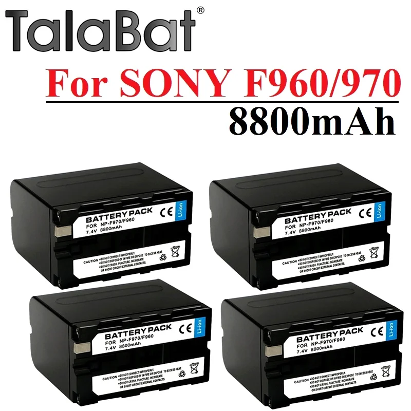 Batería de decodificación para videocámara Sony, NP F980 de 8800mAh, NP F970, F960, HXR MC1500C ...