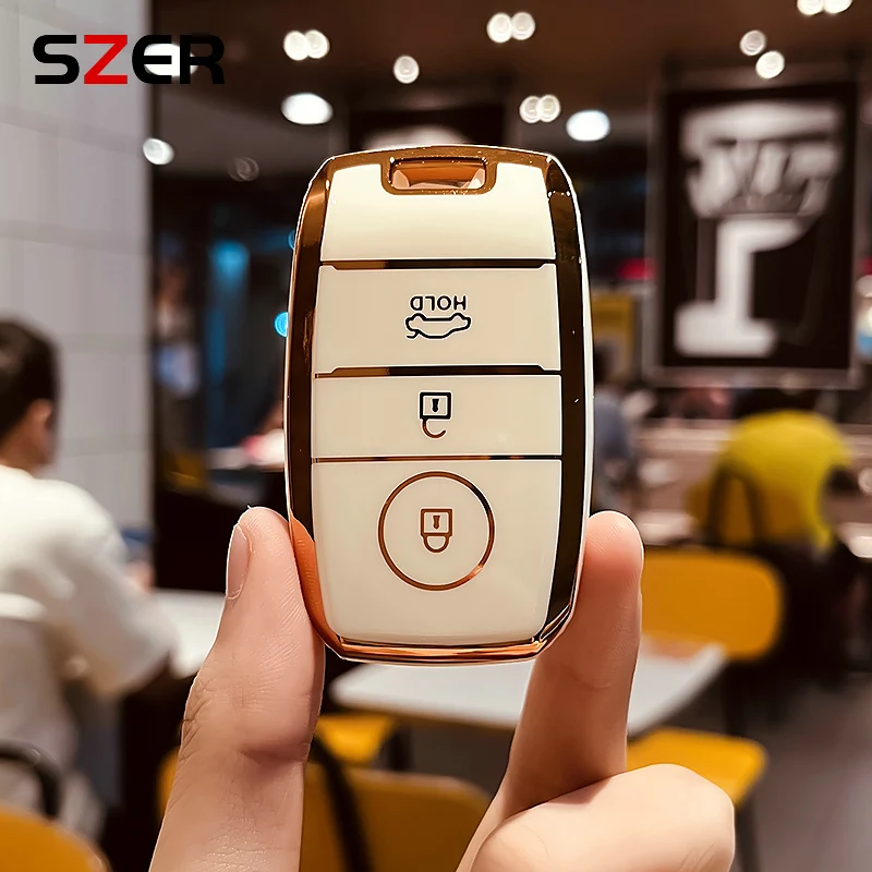 TPU-Car-Remote-Key-Case-Cover-Shell-Fob-For-KIA-Rio-Rio5-Sportage-Ceed ...