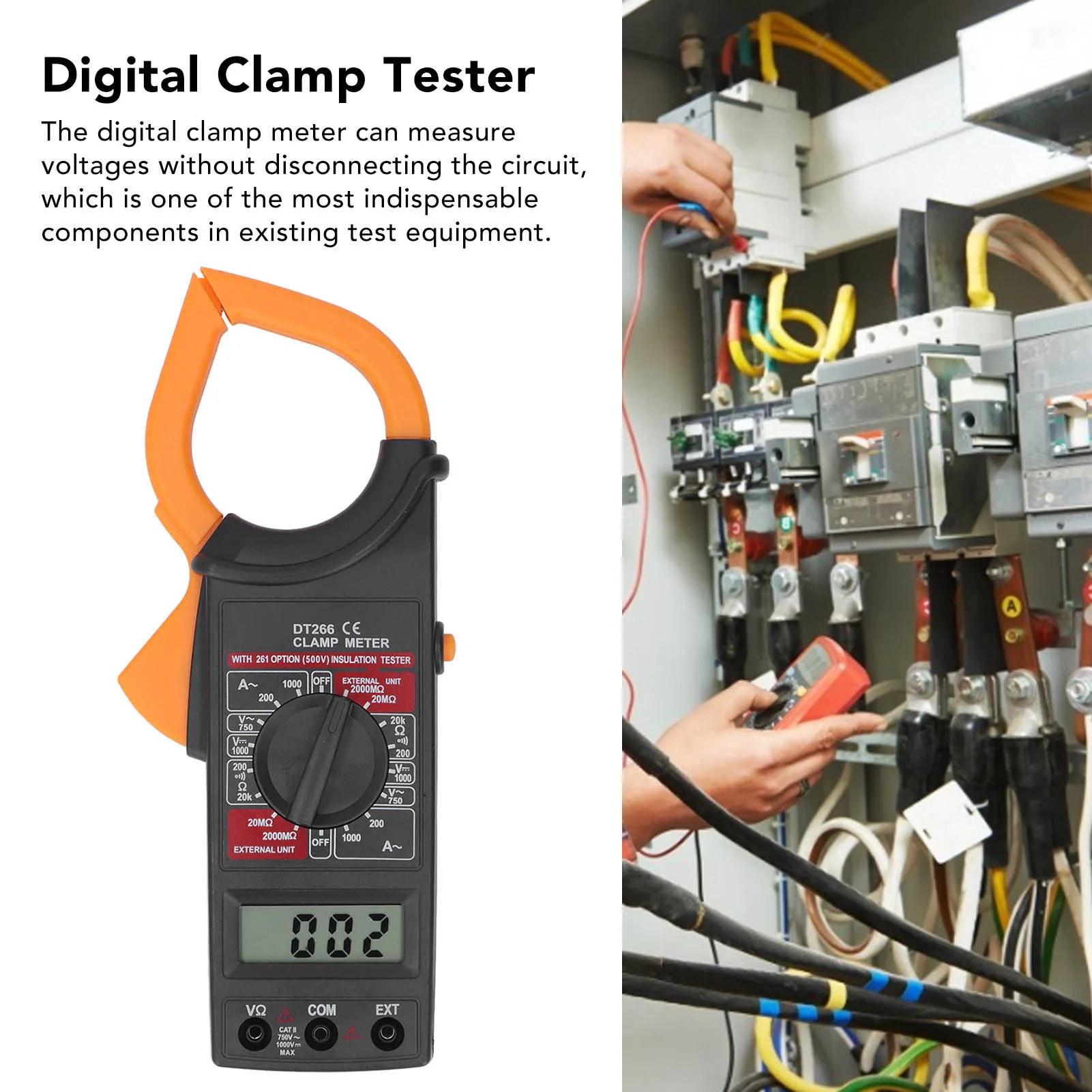 Clamp-Meter-Clamp-Tester-Digital-Clamp-Meter-Handheld-Electrical ...