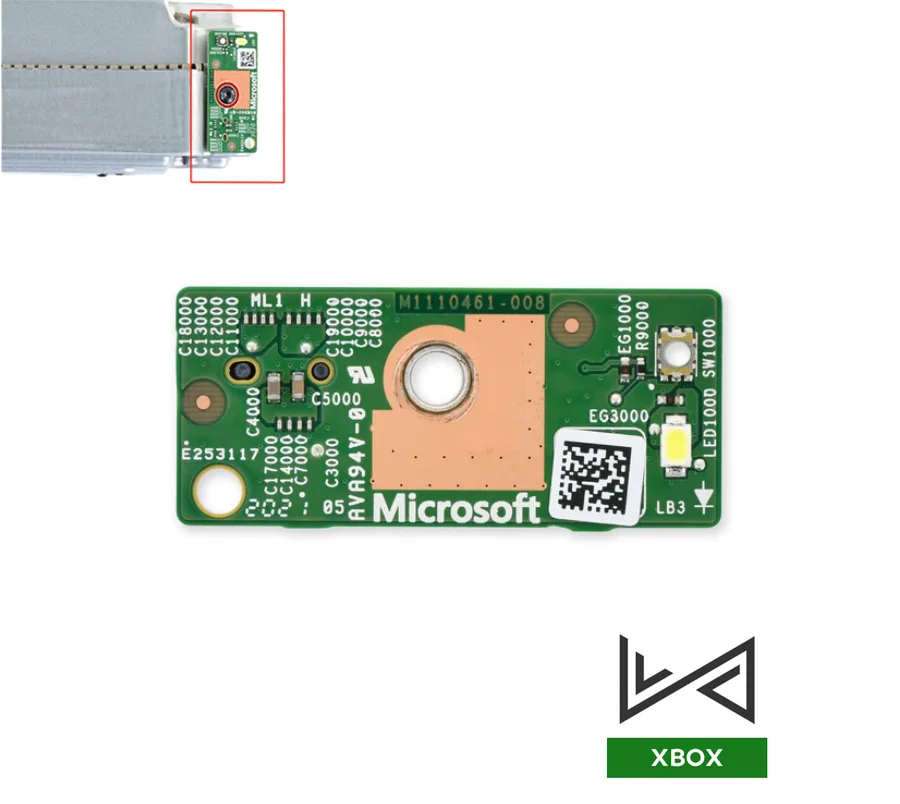 Original-Power-Button-Board-for-Xbox-Series-S-Host-Network-Card-Board ...