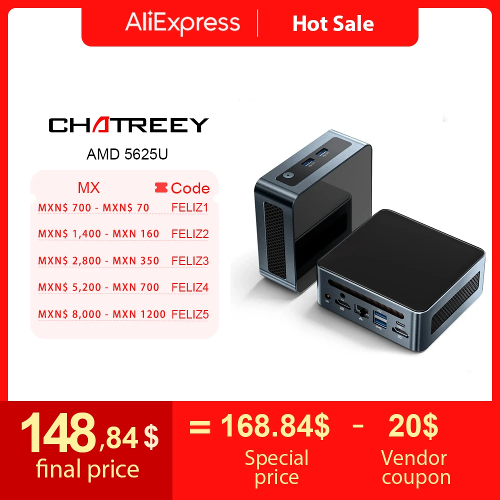 Chatreey-AN2P-Mini-PC-R5-5625U-Gaming-Desktop-Computer-NVME-SSD-WIFI6 ...