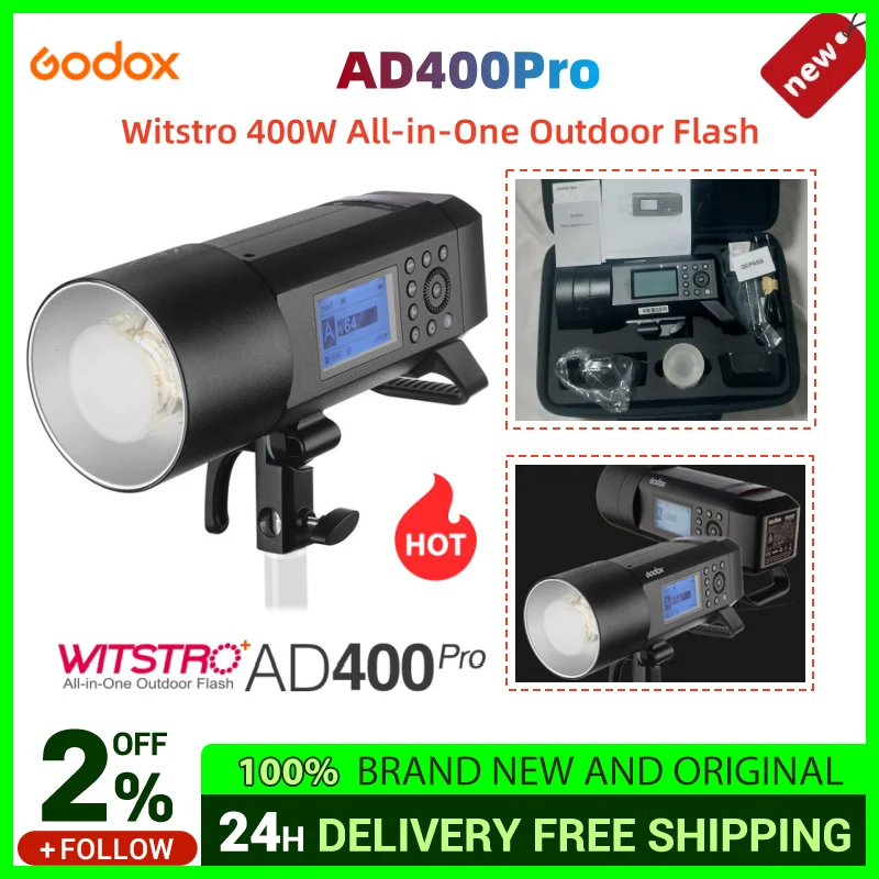 Godox-AD400Pro-Outdoor-Flash-All-in-One-Witstro-Acess-rios-para-Est-dio ...