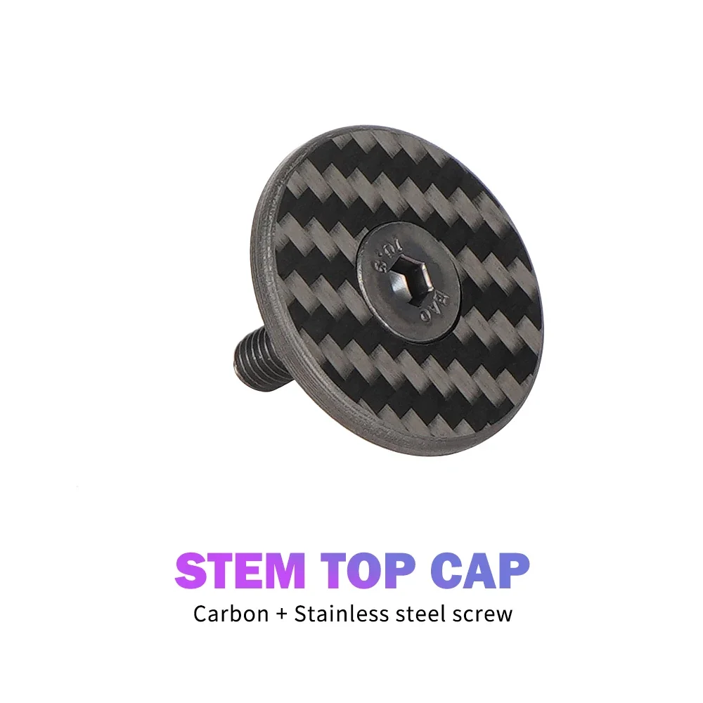 Steerer-Fork-Tube-Headset-Cap-Carbon-Fiber-Bike-Stem-Top-Cover-Parts-28 ...