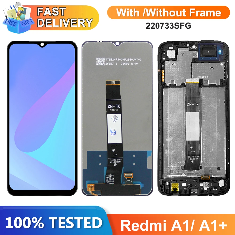 6,52" para Xiaomi Redmi A1 Plus 220733 Pantalla SFG, conjunto de ...