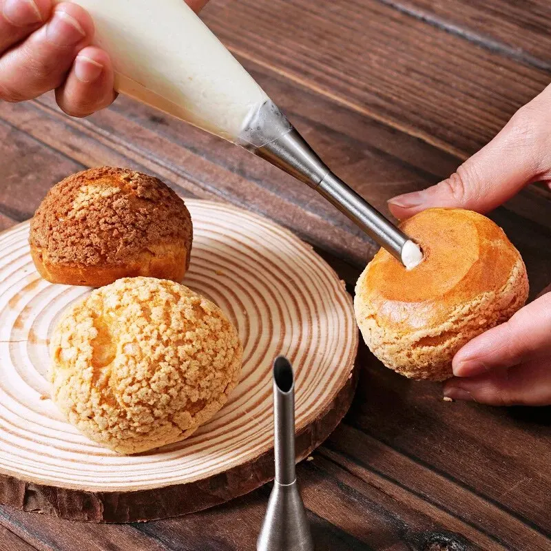 1PC-Stainless-Steel-Puff-Mouth-Cake-Puff-Cream-Flower-Squeezer-Western ...