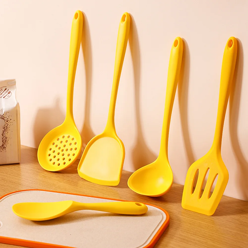 Household kitchen tools Silicone spatula High temperature resistant non ...