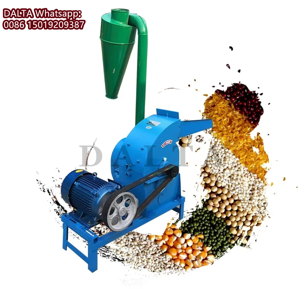 300-600KG/H Electric Corn Maize Wheat Soybean Crusher Grinding Machine ...