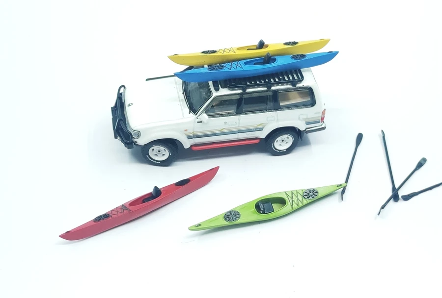 1PCS 1: 64 Ship Model Manual Simulation Single Kayak Color Camper ...
