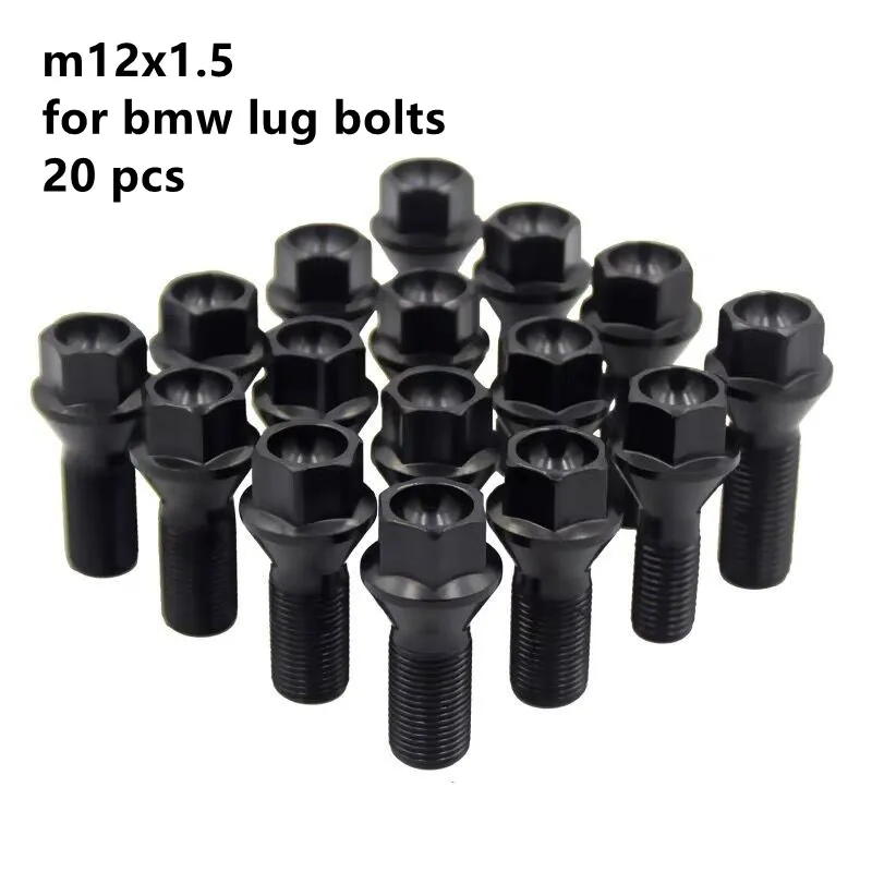M12 X 1.5 Black Whee Bolts for BMW 36136781150 Wheel Lug Bolt for BMW ...