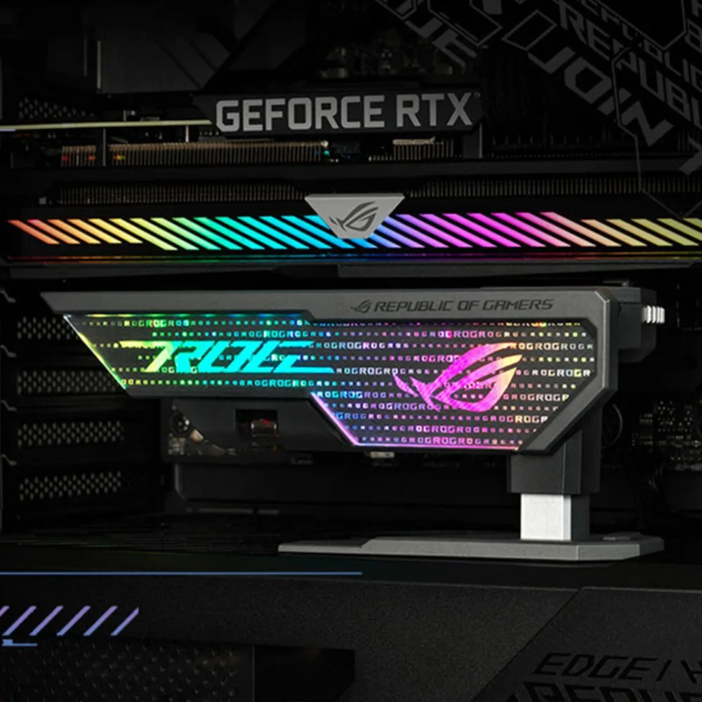 3D-For-ASUS-ROG-GPU-Holder-RTX4090-3090-VGA-Bracket-5V-ARGB-AURA-SYNC ...
