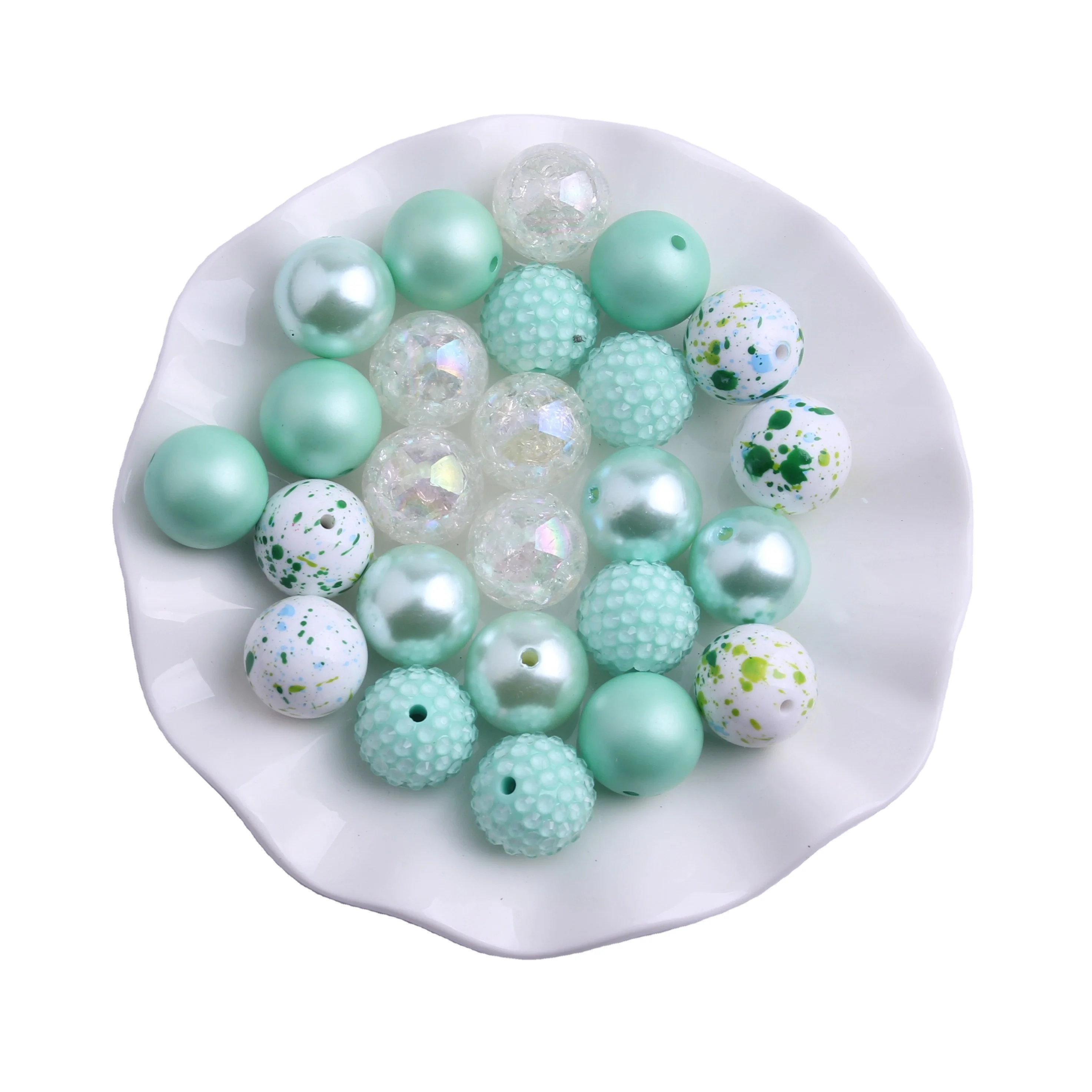 Kwoi-Vita-AM-063-Mint-Color-Mix-Set-20mm-Round-Acrylic-Chunky-Print ...